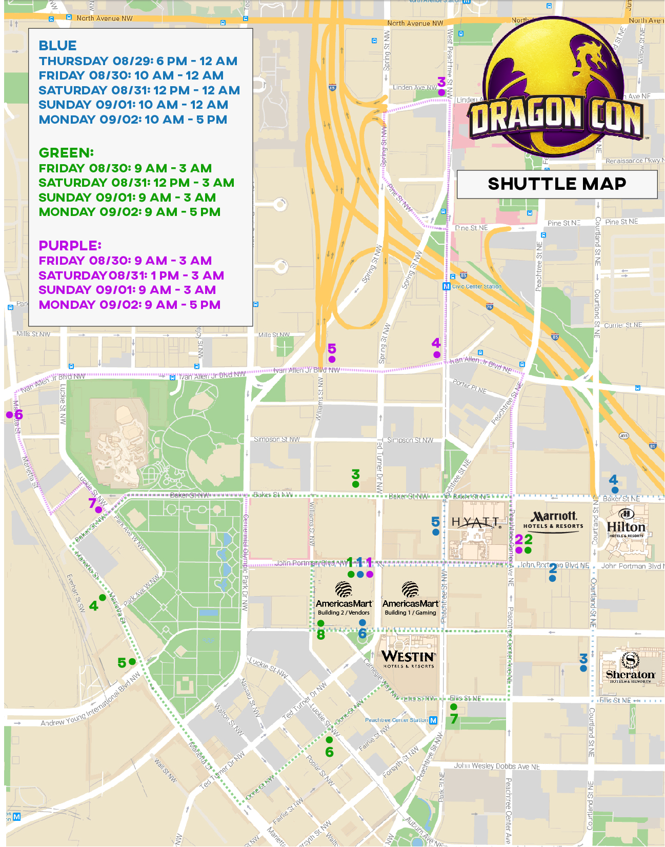 Atlanta Attractions Map